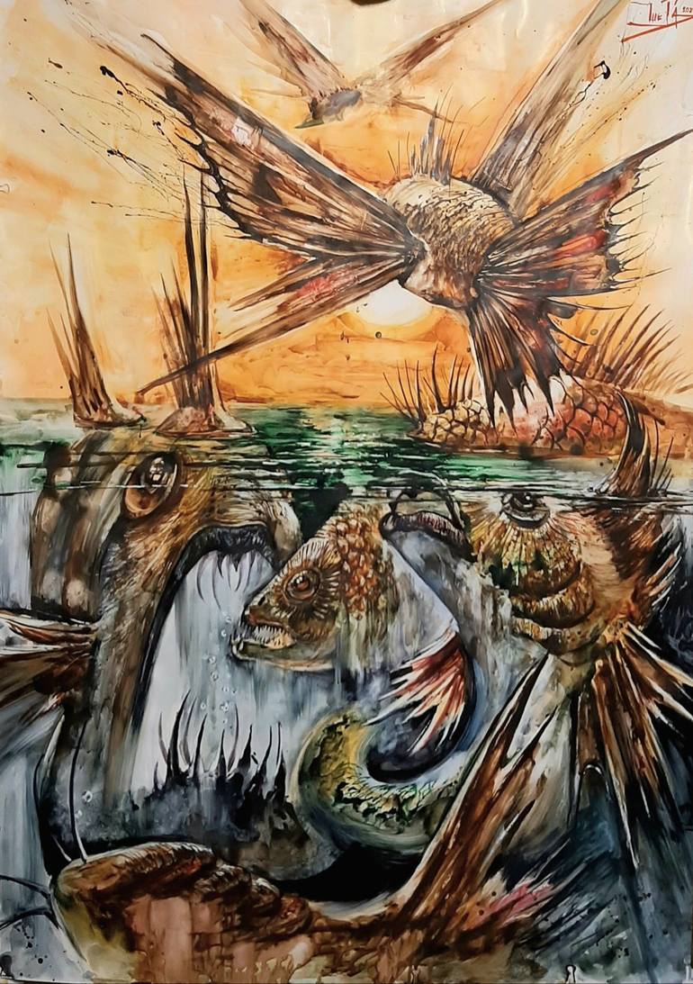 Perception border Painting by Pavel Shepel | Saatchi Art