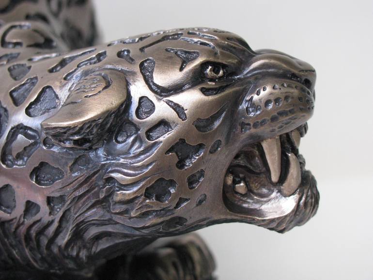 Snow Leopard Sculpture by Viktor Marchenko | Saatchi Art