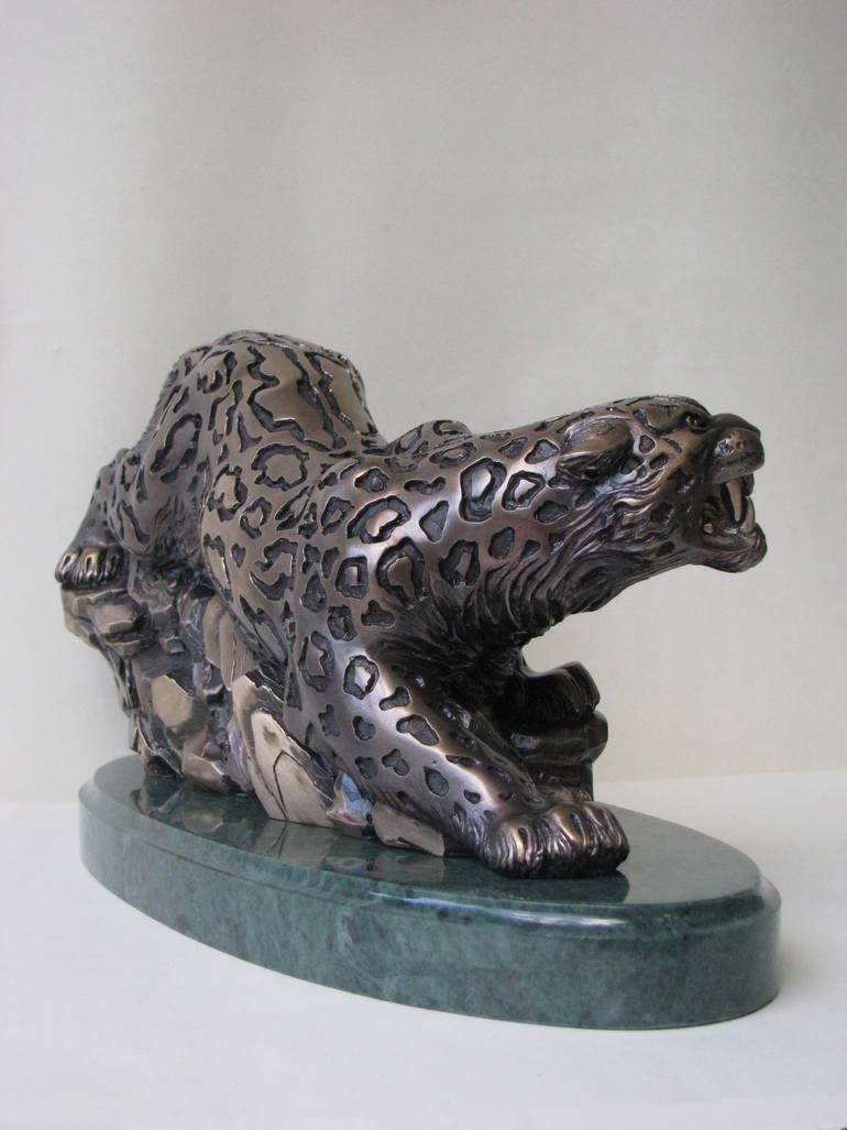 Snow Leopard Sculpture by Viktor Marchenko | Saatchi Art