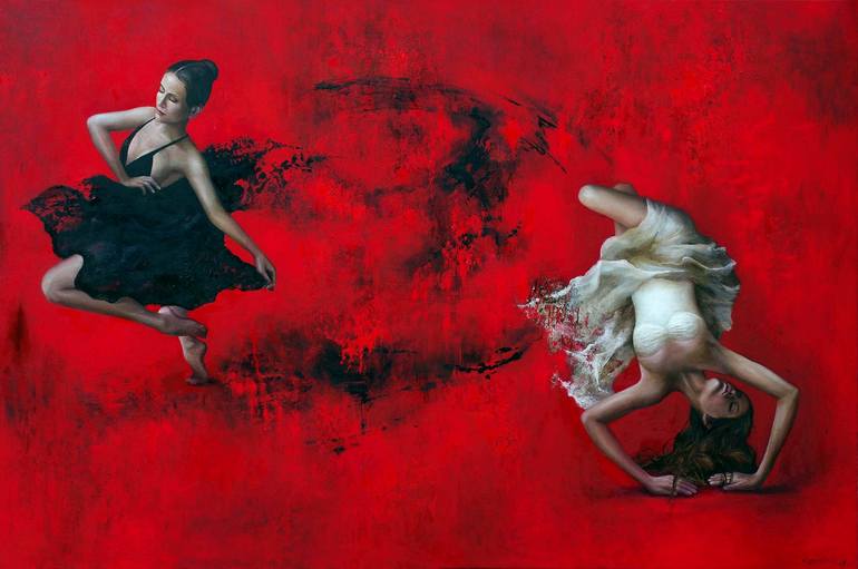 DANCE I Painting by Mariola Jasko | Saatchi Art