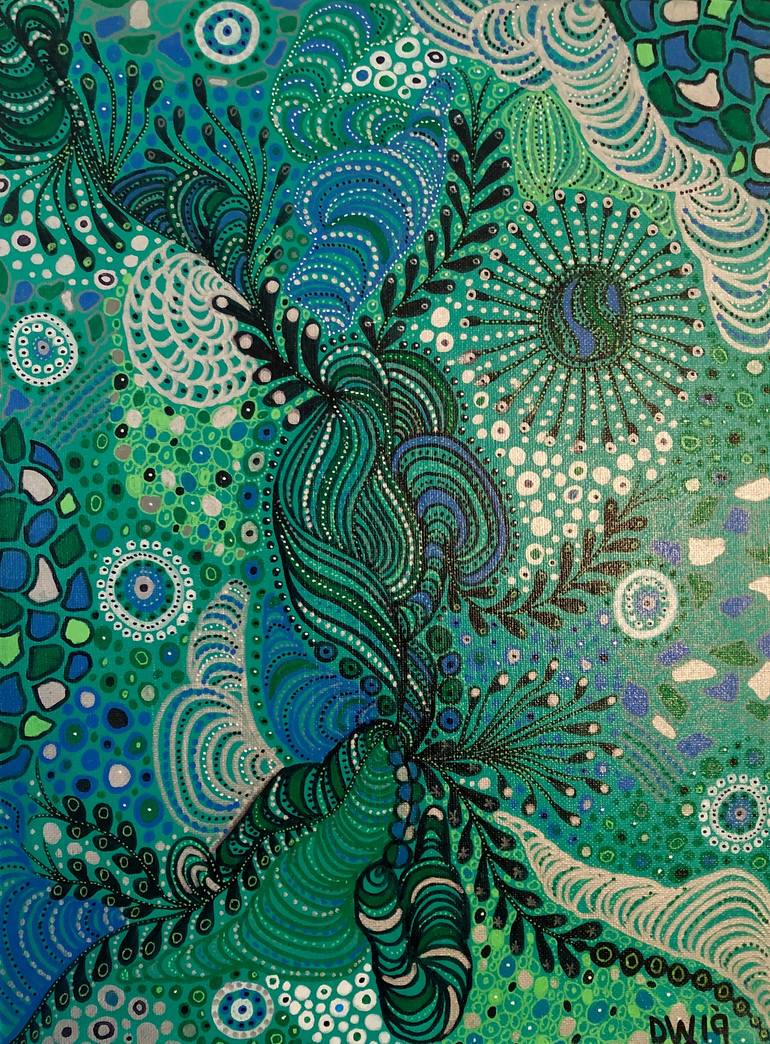 ‘Viridi’ Painting by Deb Wyatt | Saatchi Art