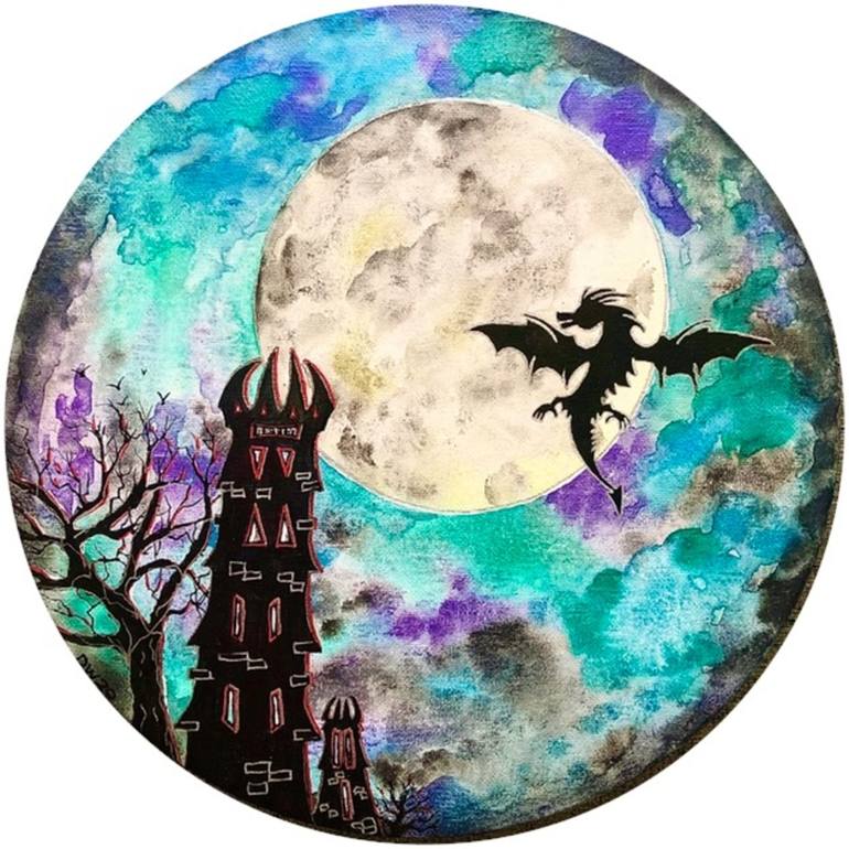 ‘Dragons Lair’ Painting by Deb Wyatt | Saatchi Art