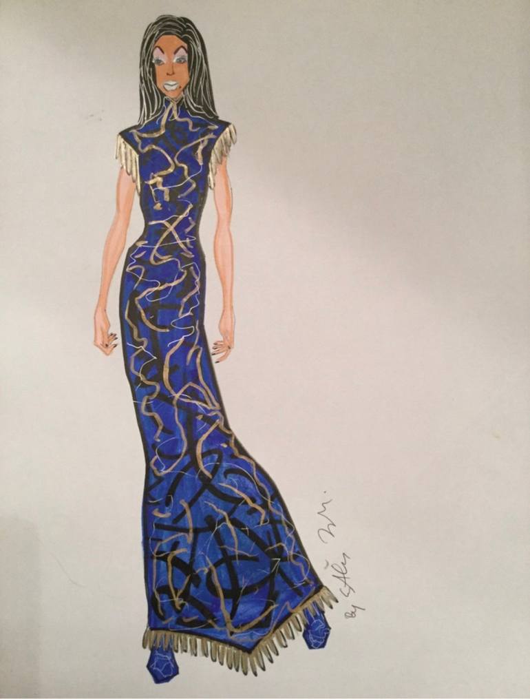 Dashing Drawing by Esther Nash | Saatchi Art