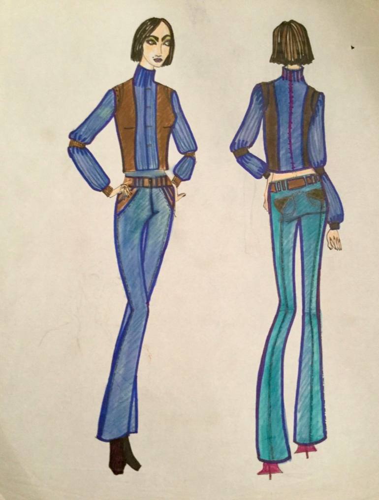 Duplicate Drawing by Esther Nash | Saatchi Art