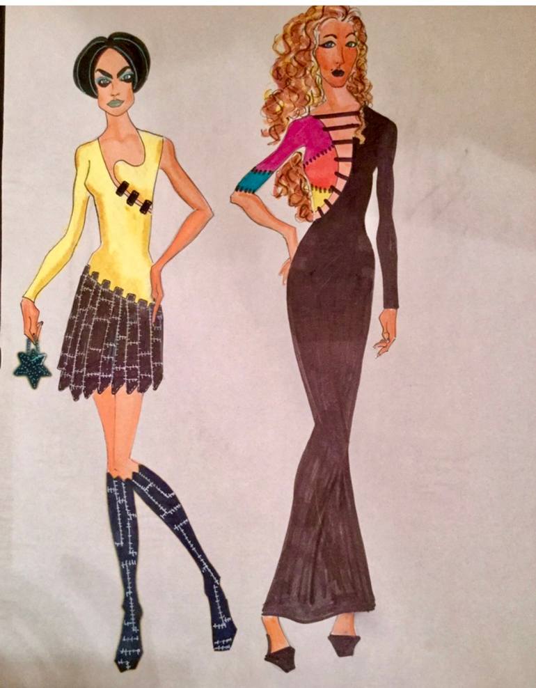 Sophisticated Drawing by Esther Nash | Saatchi Art