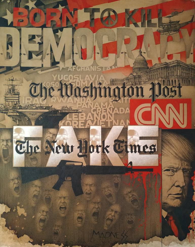 Fake... Drawing by andres art | Saatchi Art