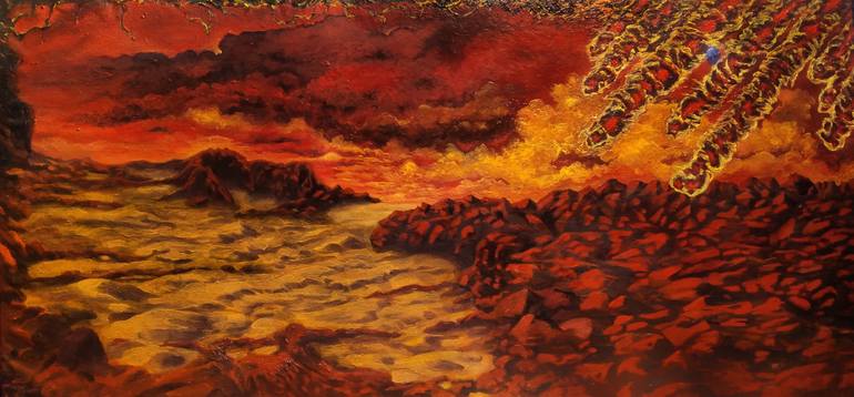 the doubt/ _le diable. Painting by Angelo Sebastian Pyrz | Saatchi Art