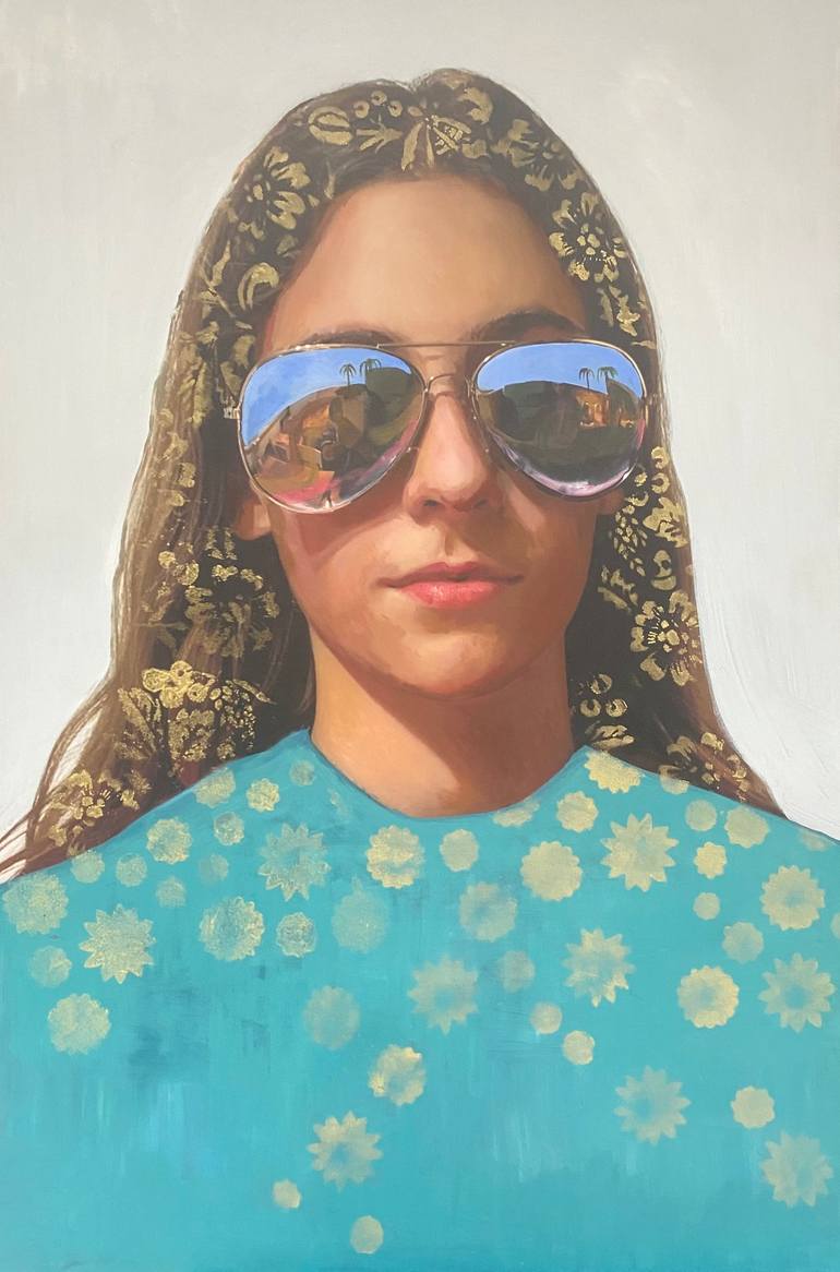 Sunshine Girl Painting by Sharon White | Saatchi Art