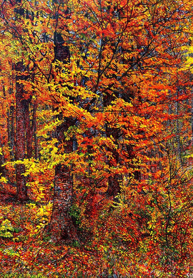 The Beauty of Fall Painting by Forrest Miller | Saatchi Art