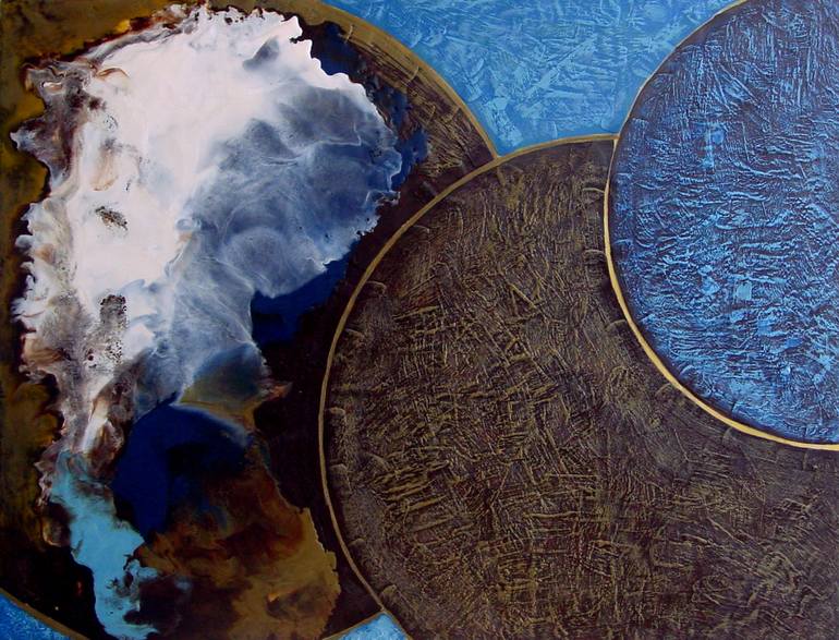 Galactic Consciousness Painting by Carolyn S Goodridge | Saatchi Art