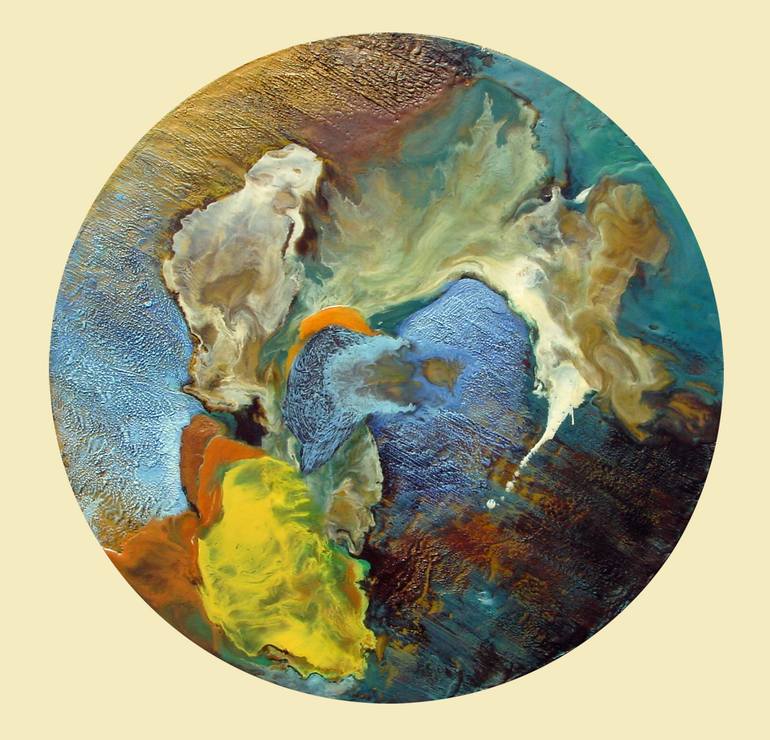 Morphogenesis of the Blue Wave Particle Painting by Carolyn S Goodridge ...