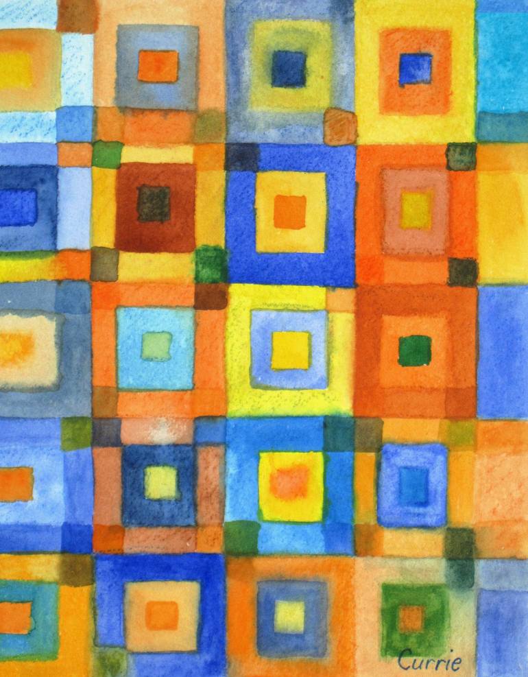 Harmony of squares Painting by William Currie | Saatchi Art