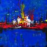 Fireworks Painting by Liss Art Studio | Saatchi Art