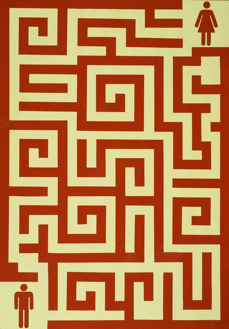 Labyrinth - conections Collage by Marija Sreckovic Karanfilovic ...