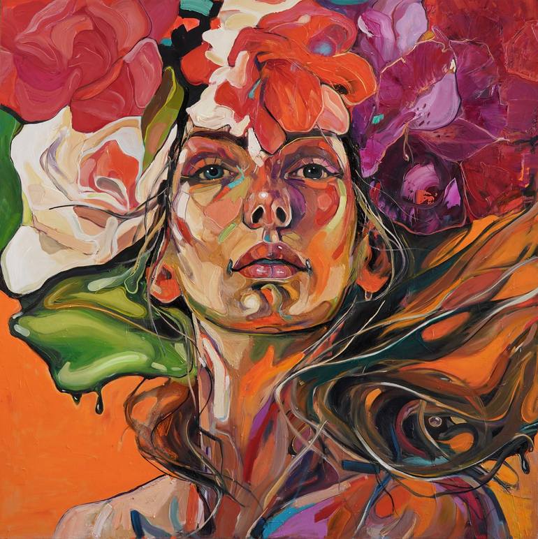 BLOOMING SYMPHONY Painting by Anna Bocek | Saatchi Art