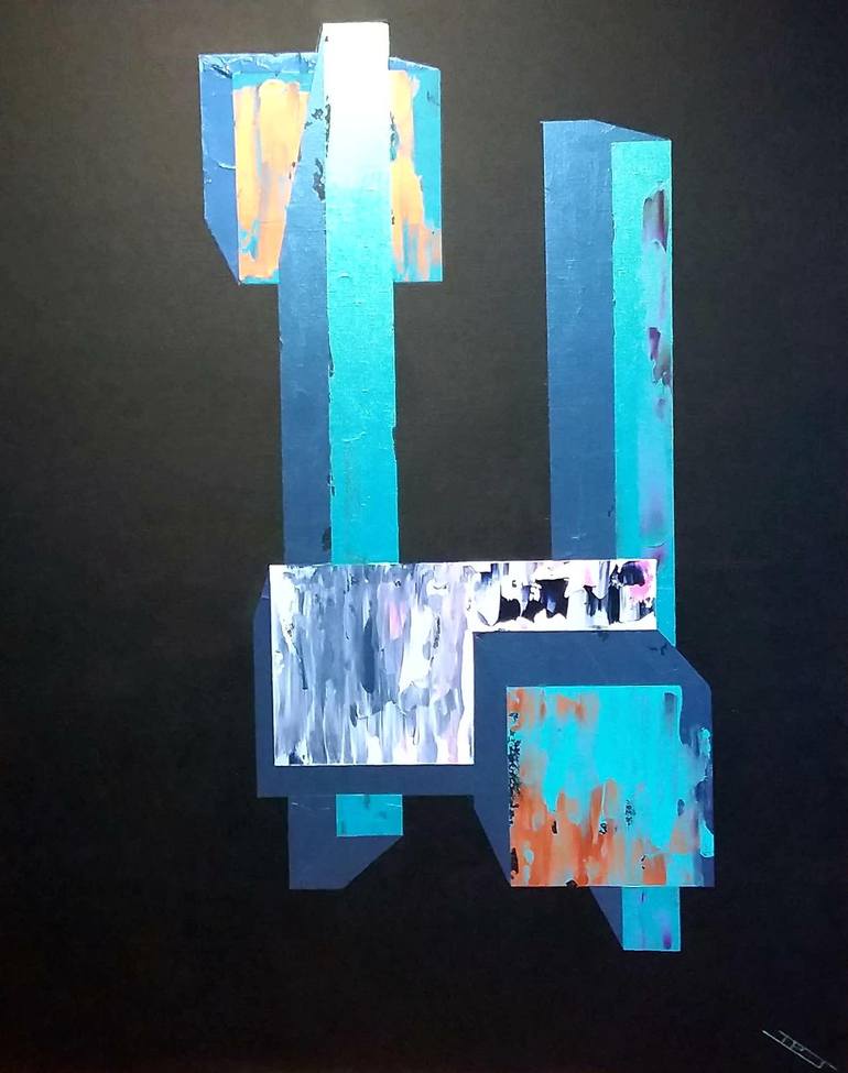 Dé-Architecturé Painting by Jean-Pierre JEANNE | Saatchi Art