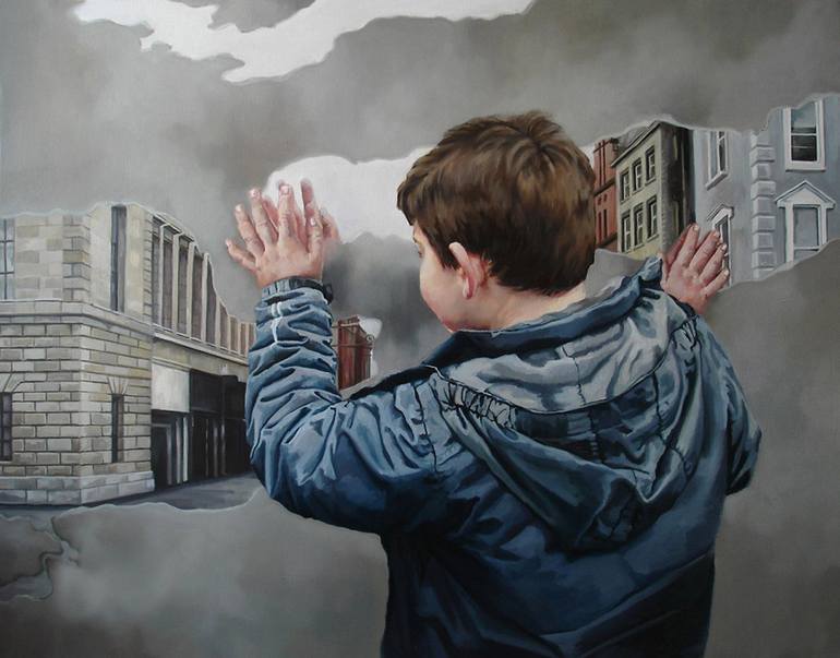 Inside and Outside Painting by Anca Danila | Saatchi Art