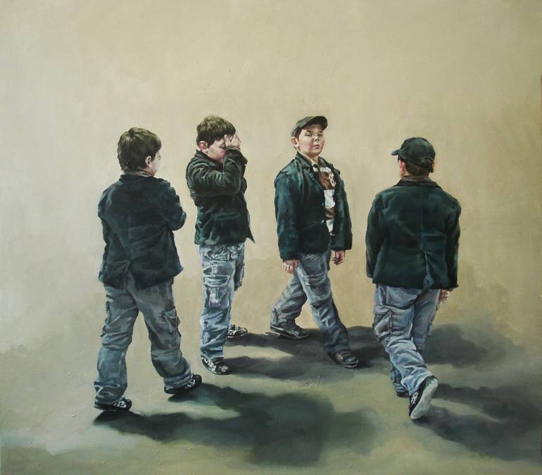 Semicircle Painting by Anca Danila | Saatchi Art