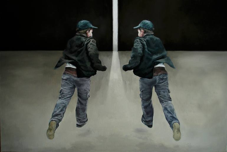 Running from myself Painting by Anca Danila | Saatchi Art