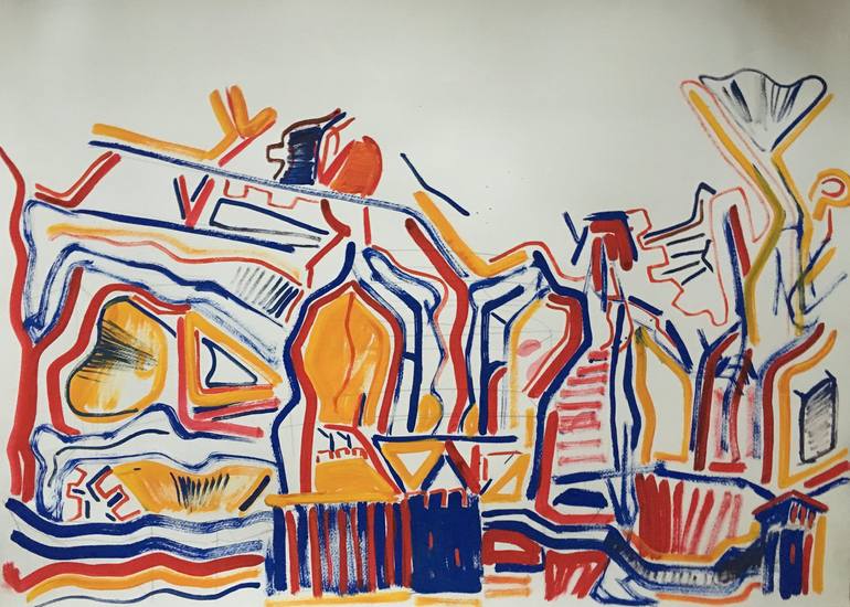 Tsarevets Fortress Painting by Dimitar Nikolov | Saatchi Art