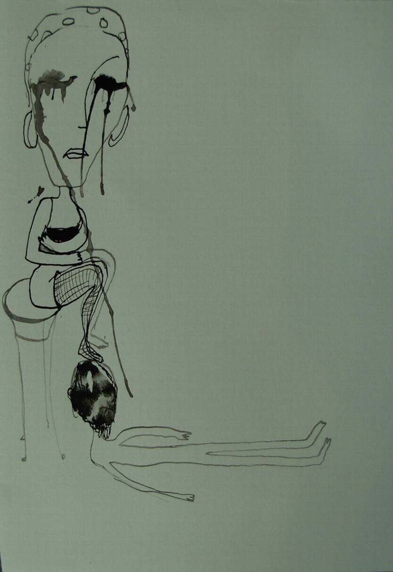 Crying over destiny Drawing by Ivana Todorovic | Saatchi Art