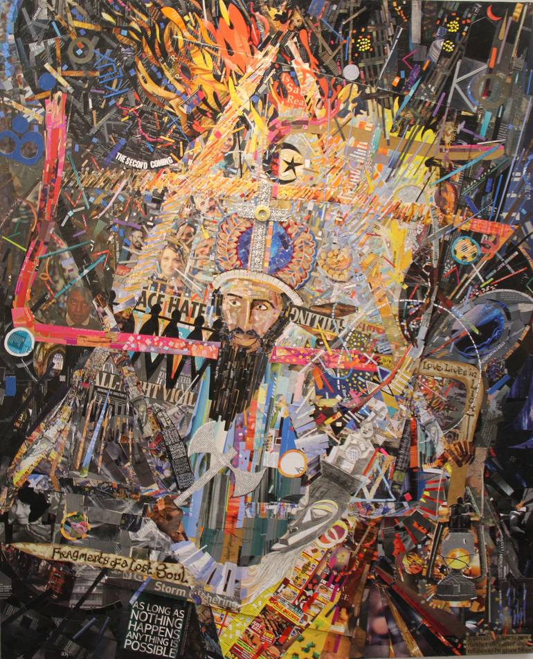 Fragments of a Lost Soul Collage by Hassan Aliyu | Saatchi Art