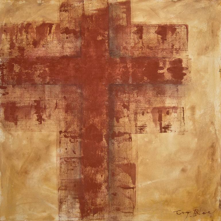 The Cross 2 Painting by Tony Blue | Saatchi Art