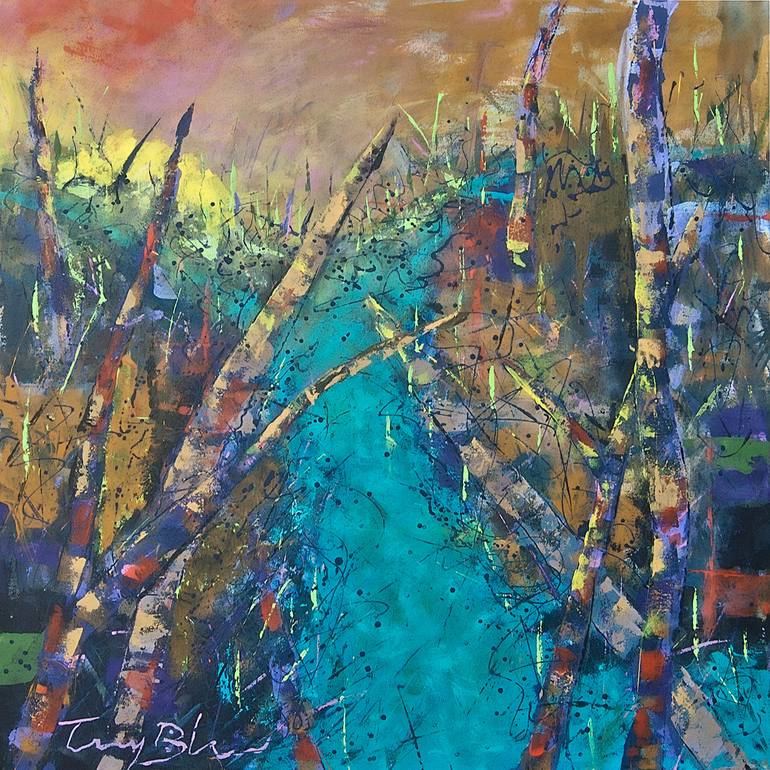 In the Mangroves 2 Painting by Tony Blue | Saatchi Art