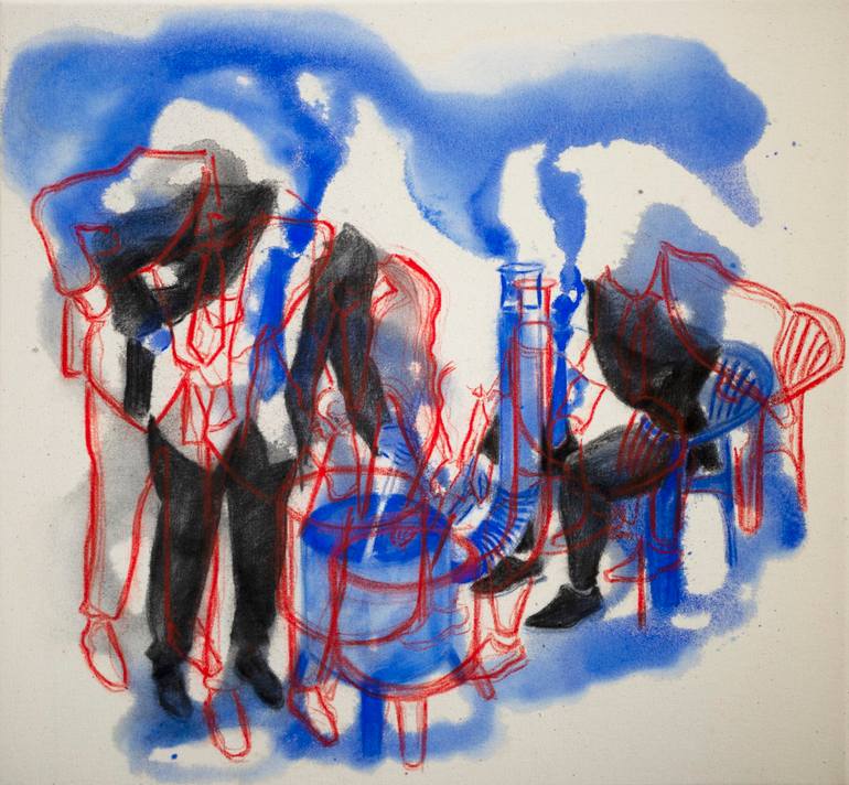 Cooking goulash Painting by Roman Durcek | Saatchi Art