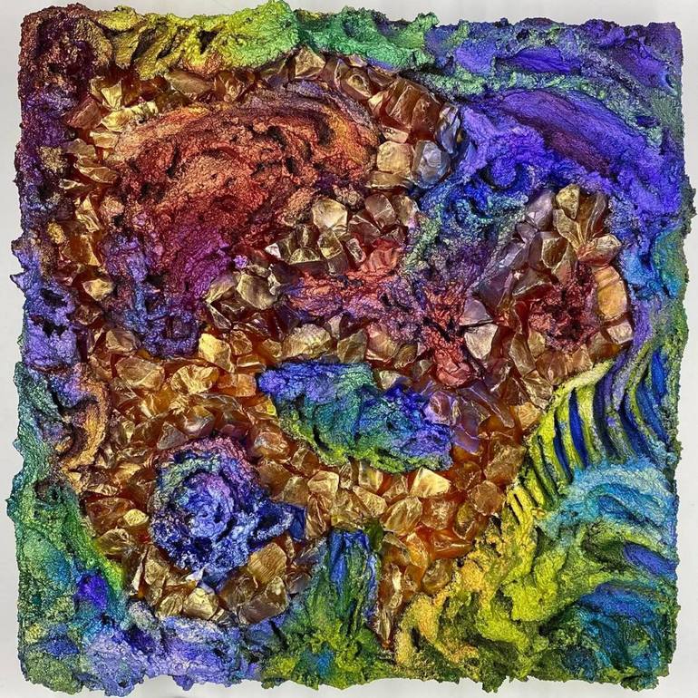 Night Blooming Path Painting by Alison Price | Saatchi Art