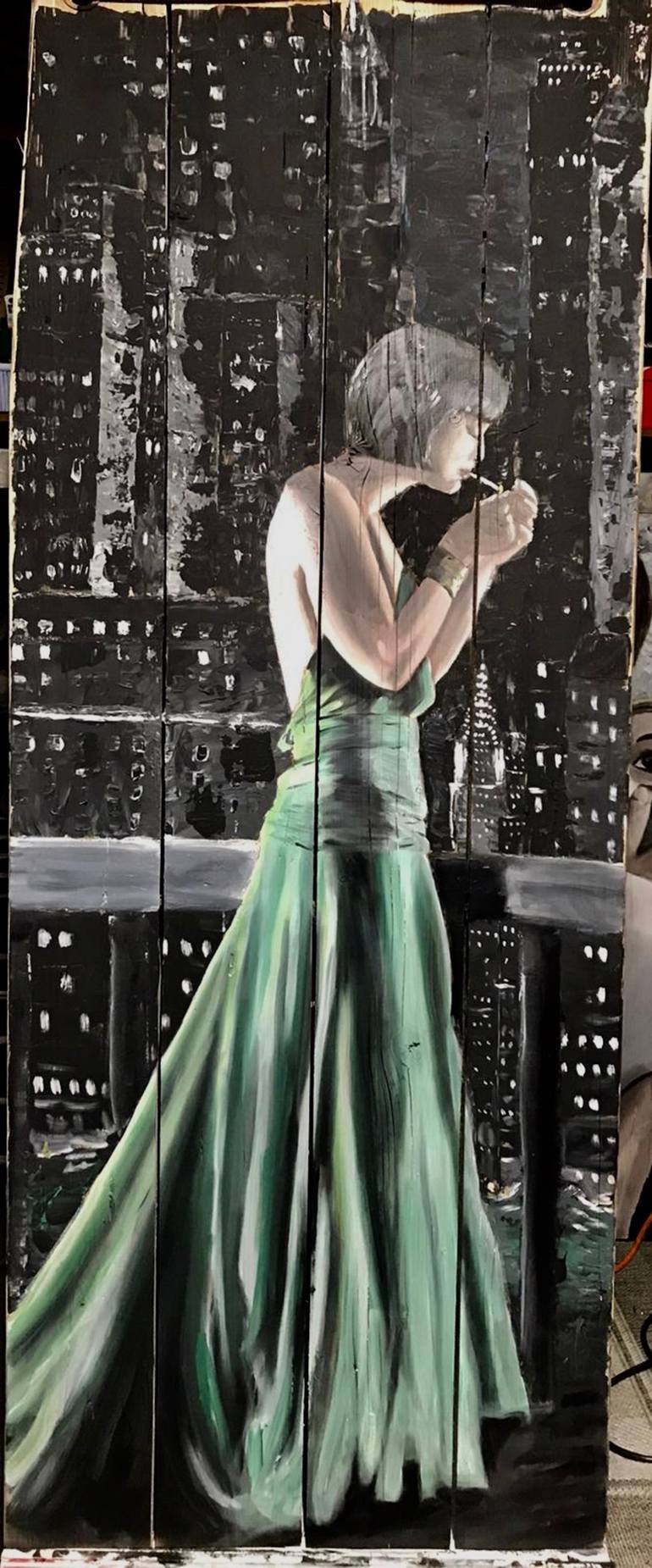 The Lady in New York Painting by Michael Viger | Saatchi Art