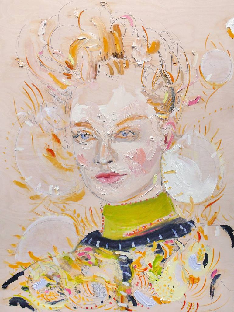 The Twins - right painting Painting by Judith Geher | Saatchi Art