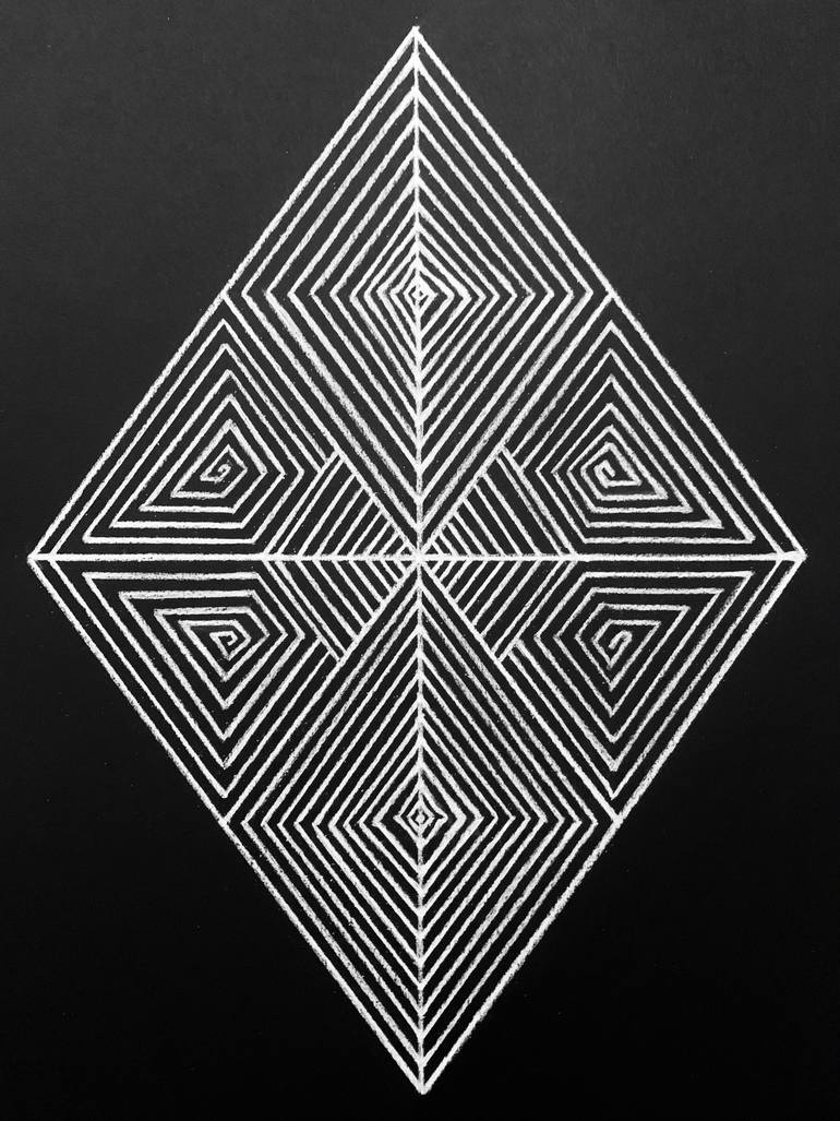 The Geometry Of Light Drawing by Edan Zez Ziylz | Saatchi Art