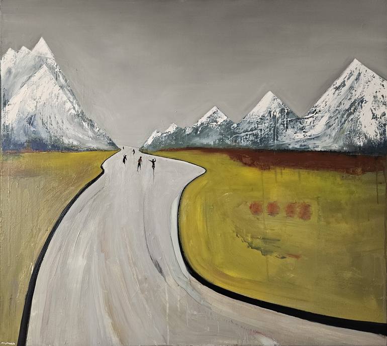 First snow Painting by Mariusz Makula | Saatchi Art