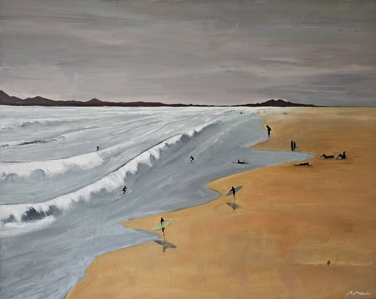 Surf beat Painting by Mariusz Makula | Saatchi Art United Kingdom