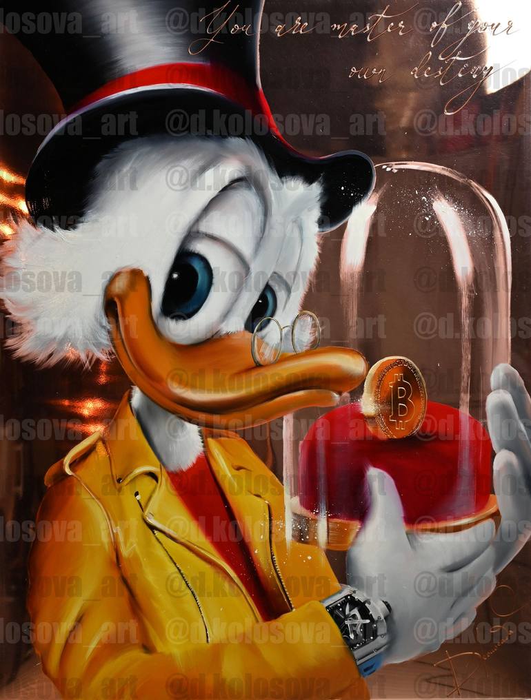 Happy Duck Painting by Daria Kolosova | Saatchi Art