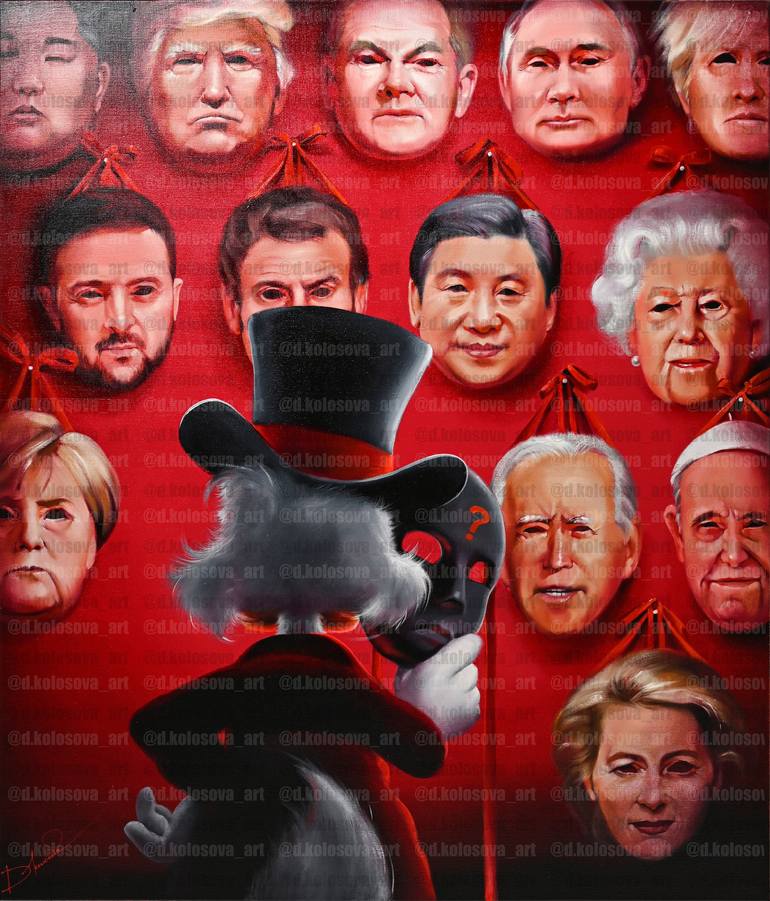 Grey Eminence Painting by Daria Kolosova | Saatchi Art