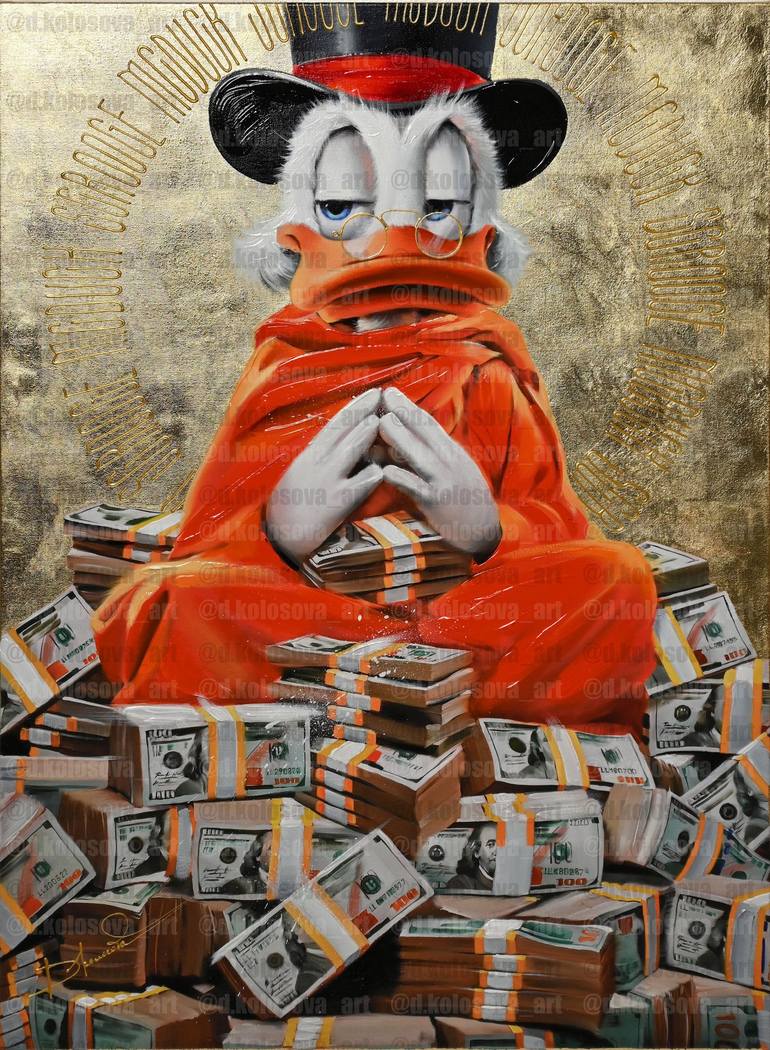 Duck Monk - 2023 edition Giclee Painting by Daria Kolosova | Saatchi Art