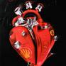 Giclee (Print) of The Heart of the Scuderia Ferrari Painting by Daria ...