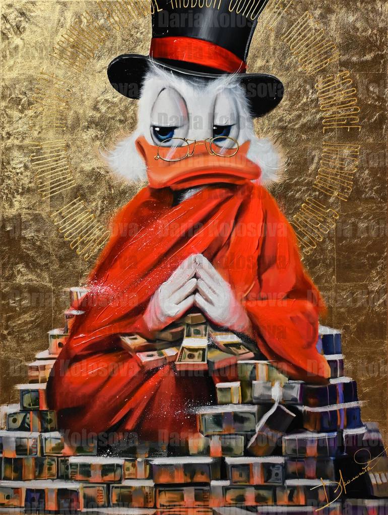 Giclee Duck Monk 8/15 Painting by Daria Kolosova | Saatchi Art