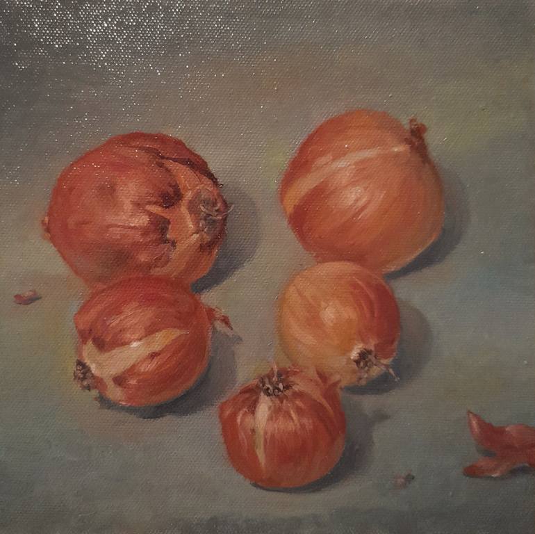 Onions Painting by Evgheni Zolotariov | Saatchi Art