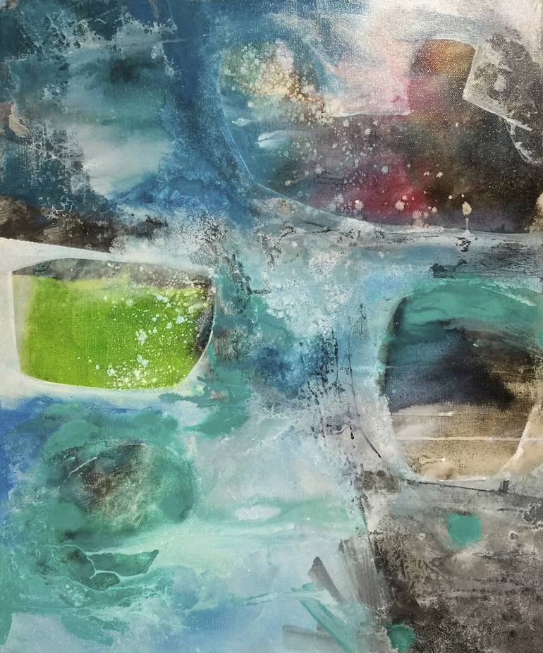 Ocean Vessels (Oceanography Series) Painting by Starvd Art | Saatchi Art