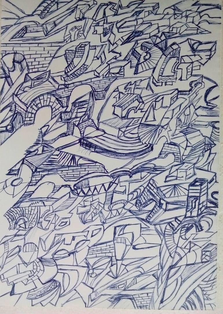 The Second of My Distracted Mind Drawing by Dark River | Saatchi Art