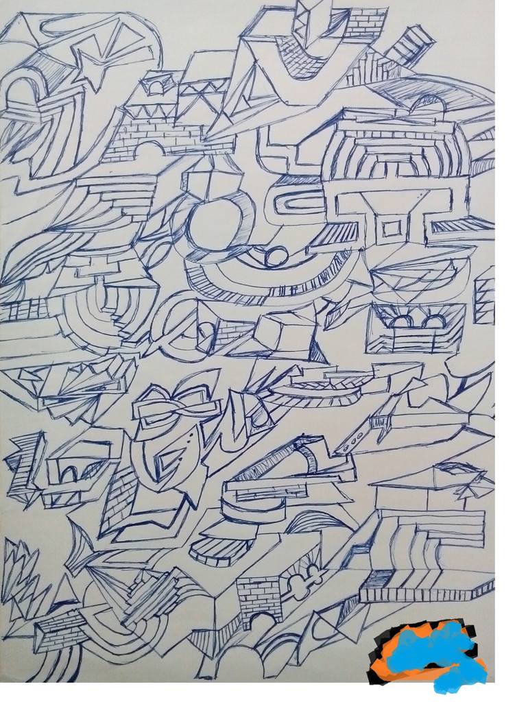 The 3rd of My Distracted Mind Drawing by Dark River | Saatchi Art