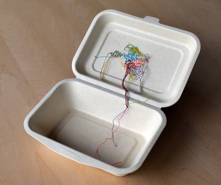 NUU-MAP-lunch box-#202401 Sculpture by Kyoko Takei | Saatchi Art