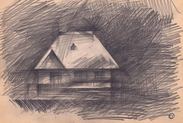Old house Drawing by Victor Ursu | Saatchi Art