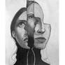 Multi face Drawing by Awais Nawaz | Saatchi Art