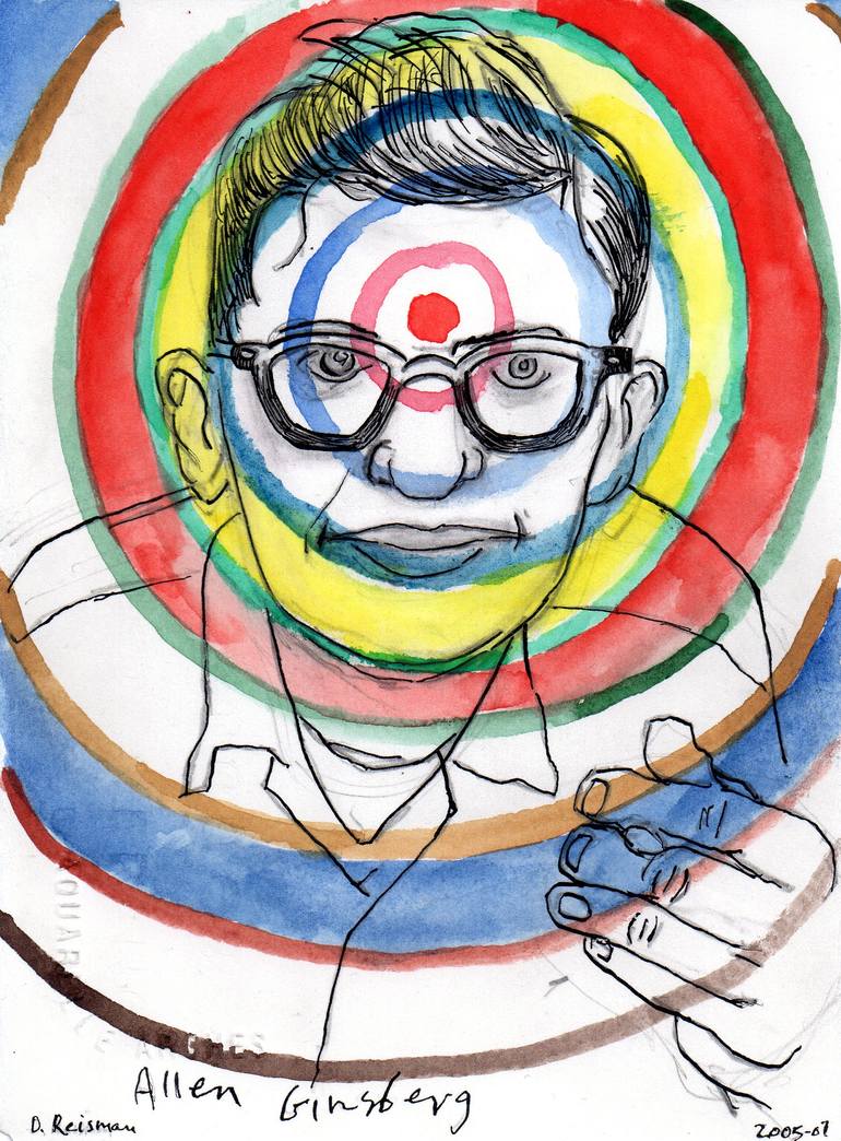 Allen Ginsberg Drawing by David Reisman | Saatchi Art