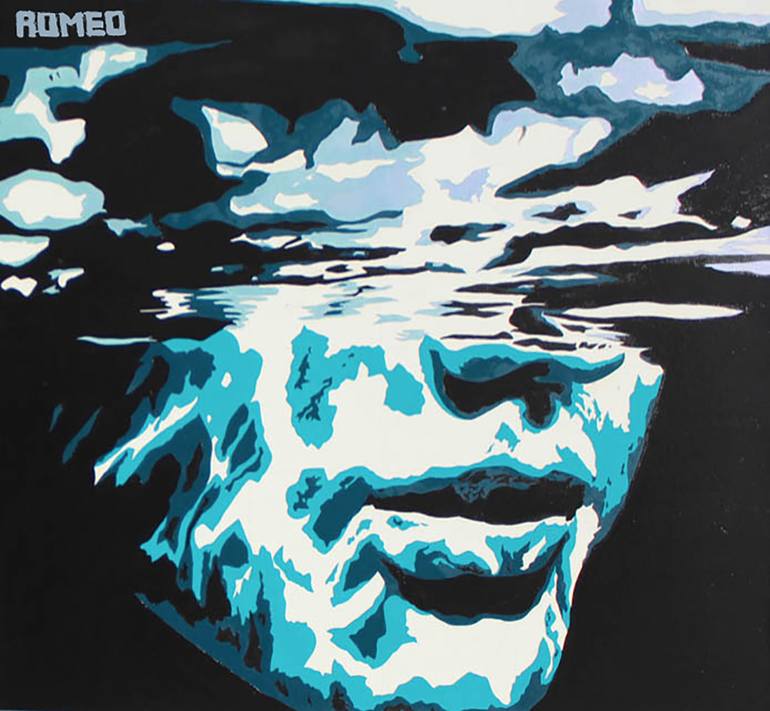 Suffocating in the unknown Painting by Romeo Méndez | Saatchi Art