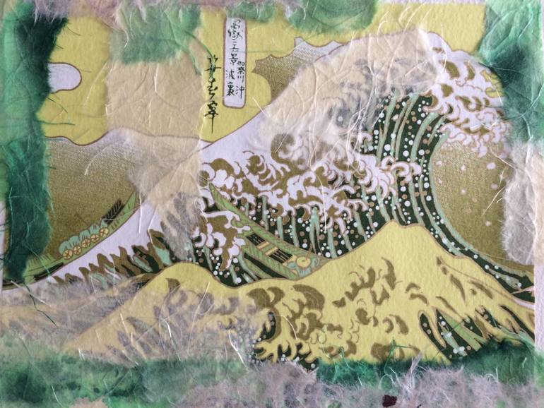 Big Green Wave Painting by Nadia Daly | Saatchi Art